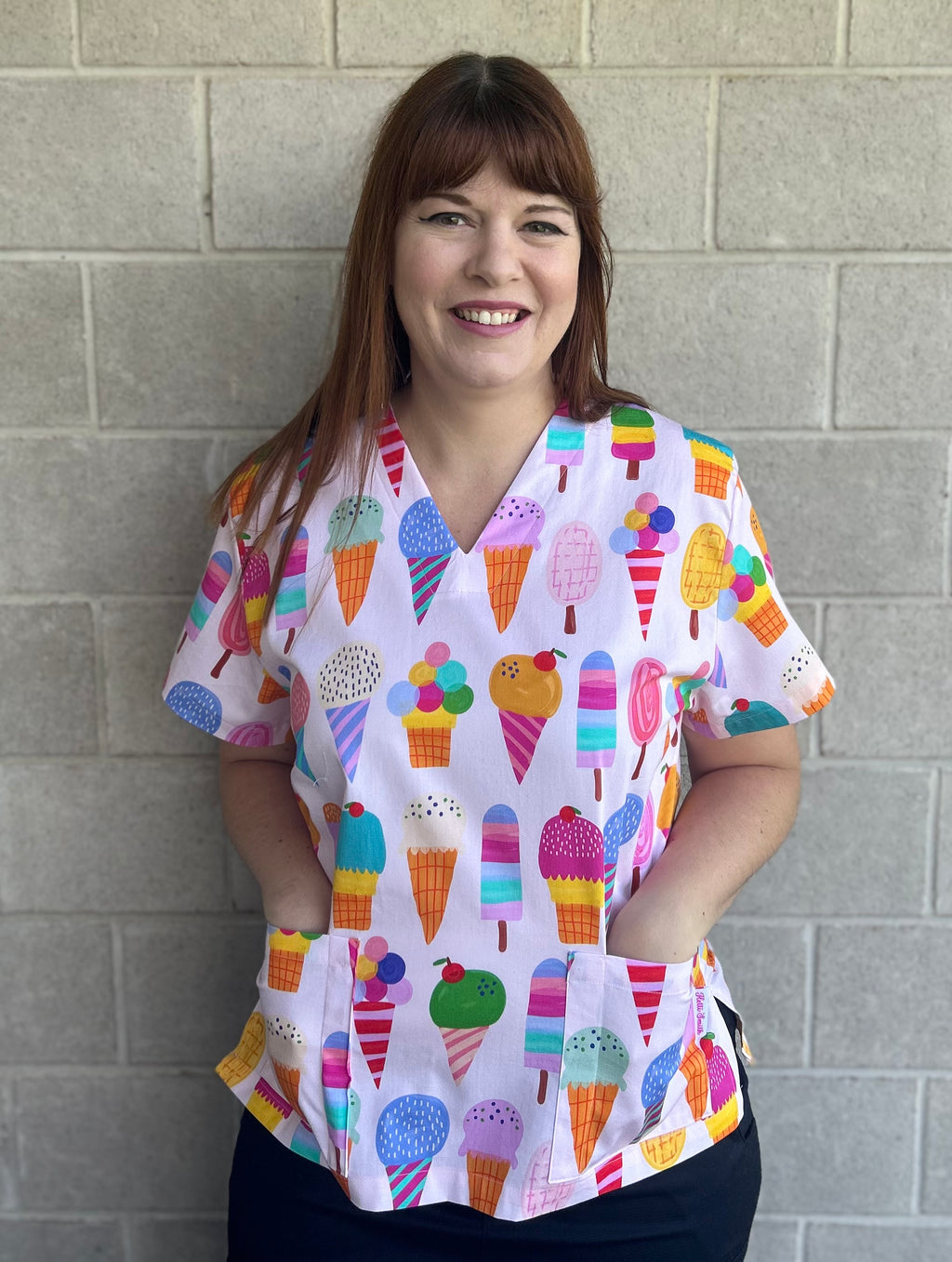 Thrill Scooper Scrub Set – Fun Ice Cream Scrubs Australi – HettiSmith